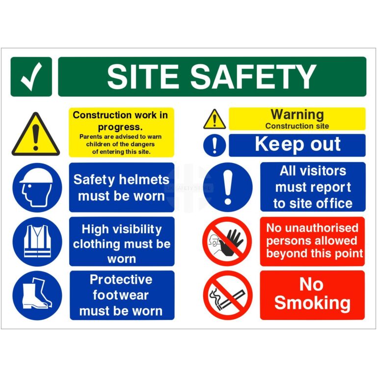 Building Construction Site Safety Correx Signs - Enigma Signs - The ...